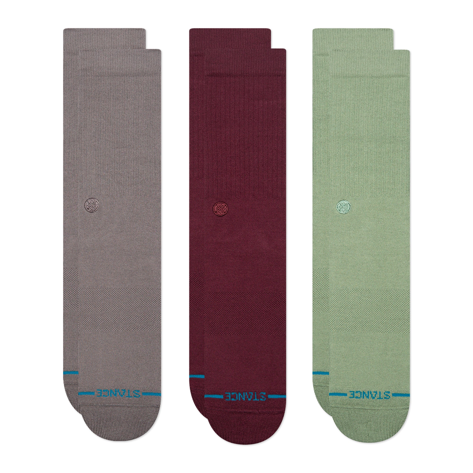 Stance Icon Crew Sock 3 Pack Dark Grey – Stance Europe
